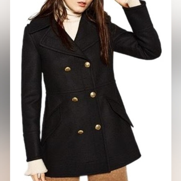 Zara | Jackets & Coats | Zara Double Breasted Wool Coat | Poshmark